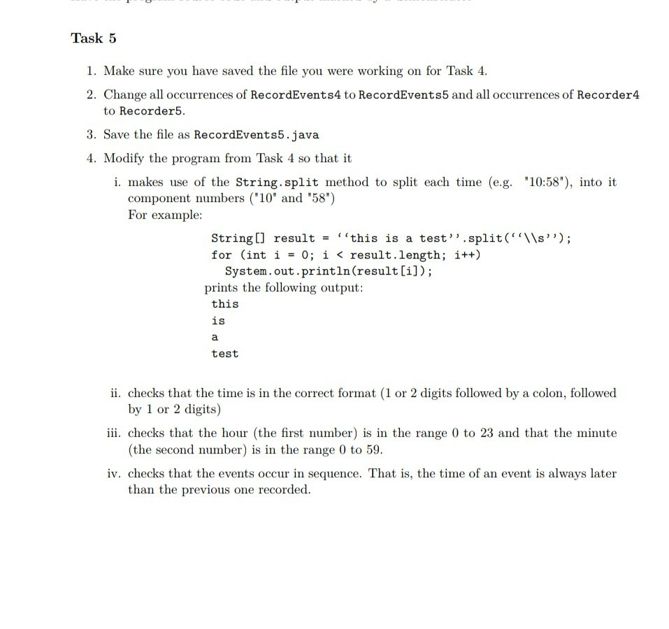 Solved Task 5 1. Make sure you have saved the file you were | Chegg.com
