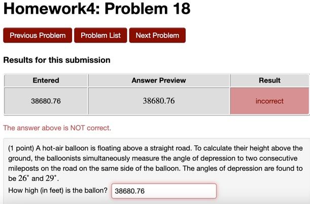 Solved Homework4 Problem 18 Previous Problem Problem List 