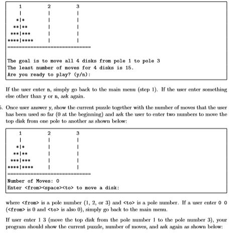 Solved Tower of Hanoi (Modified from Wiki) The Tower of | Chegg.com