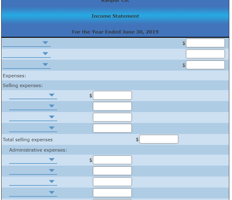 Solved Multiple-Step Income Statement and Report Form of | Chegg.com