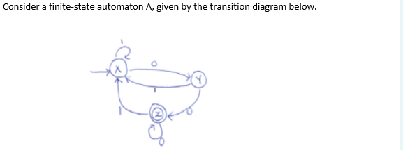 Solved Consider a finite-state automaton A, given by the | Chegg.com