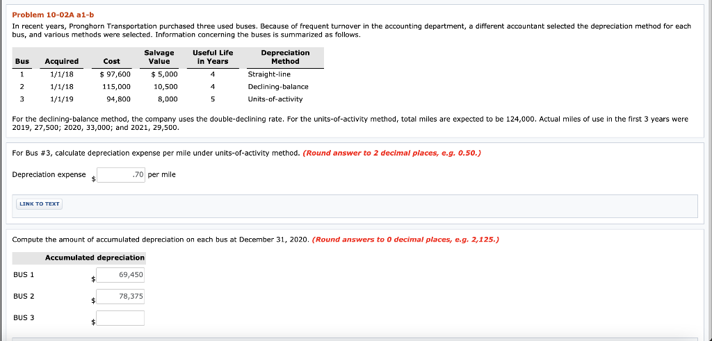 Solved Problem 10-02A al-b In recent years, Pronghorn | Chegg.com