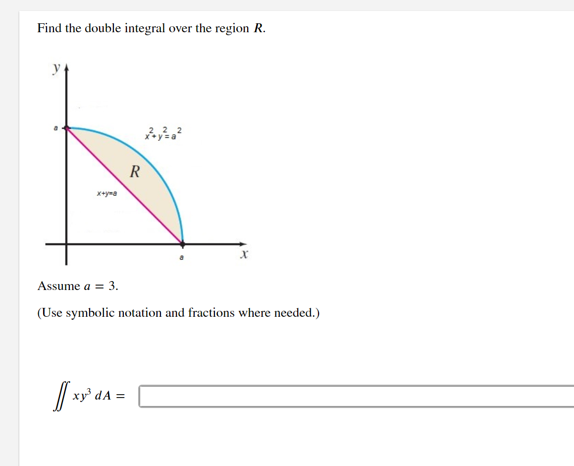 Solved Find the double integral over the region \\( R \\). | Chegg.com