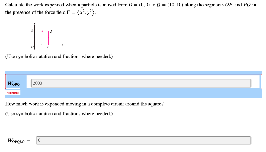Solved Calculate the work expended when a particle is moved | Chegg.com