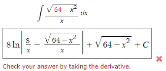Solved Find the indefinite integral using the substitutionx | Chegg.com
