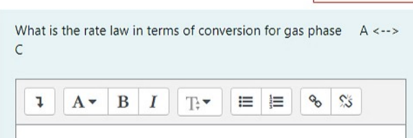 Solved What is the rate law in terms of conversion for gas | Chegg.com