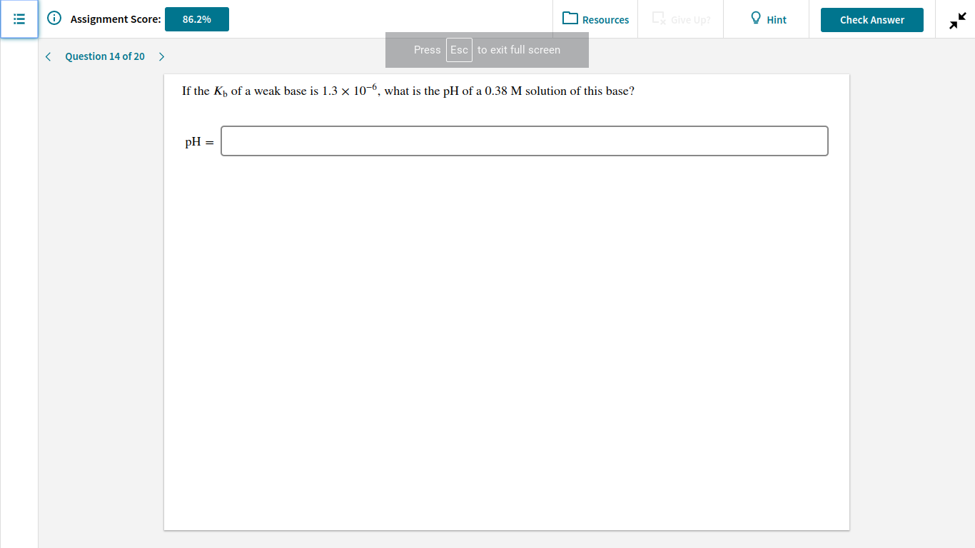 Solved 0 Assignment Score: 86.2% Resources [ Give Up? Hint | Chegg.com