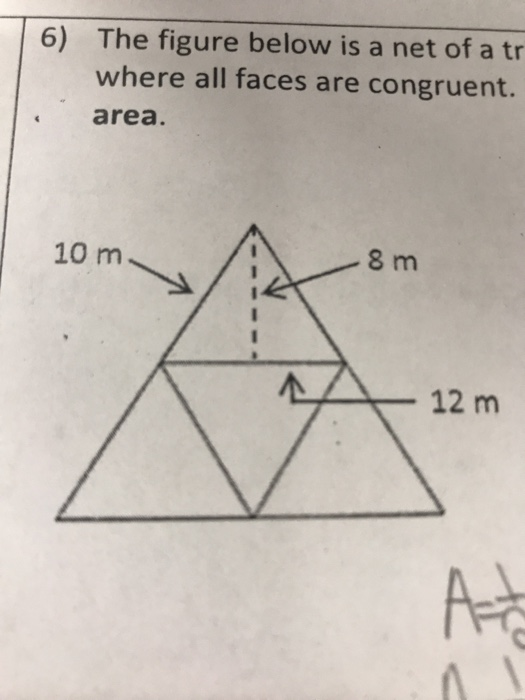 Solved How Do I Find The Surface Area Of This Triangular Chegg