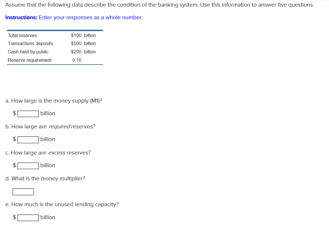 Solved Assume that the following data describe the condition | Chegg.com