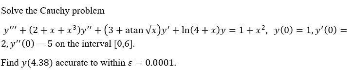 Solved Solve the Cauchy problem with | Chegg.com