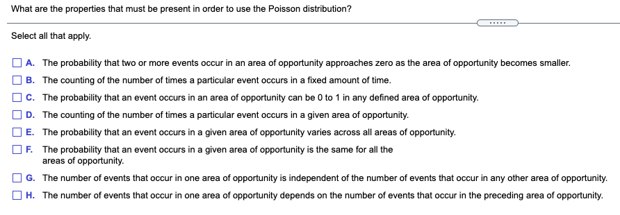Solved What are the properties that must be present in order | Chegg.com