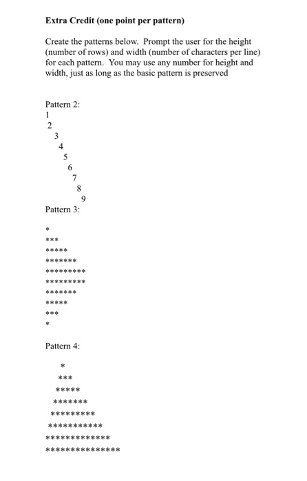 Solved C Programming Assignment 6 For Loops Due Friday