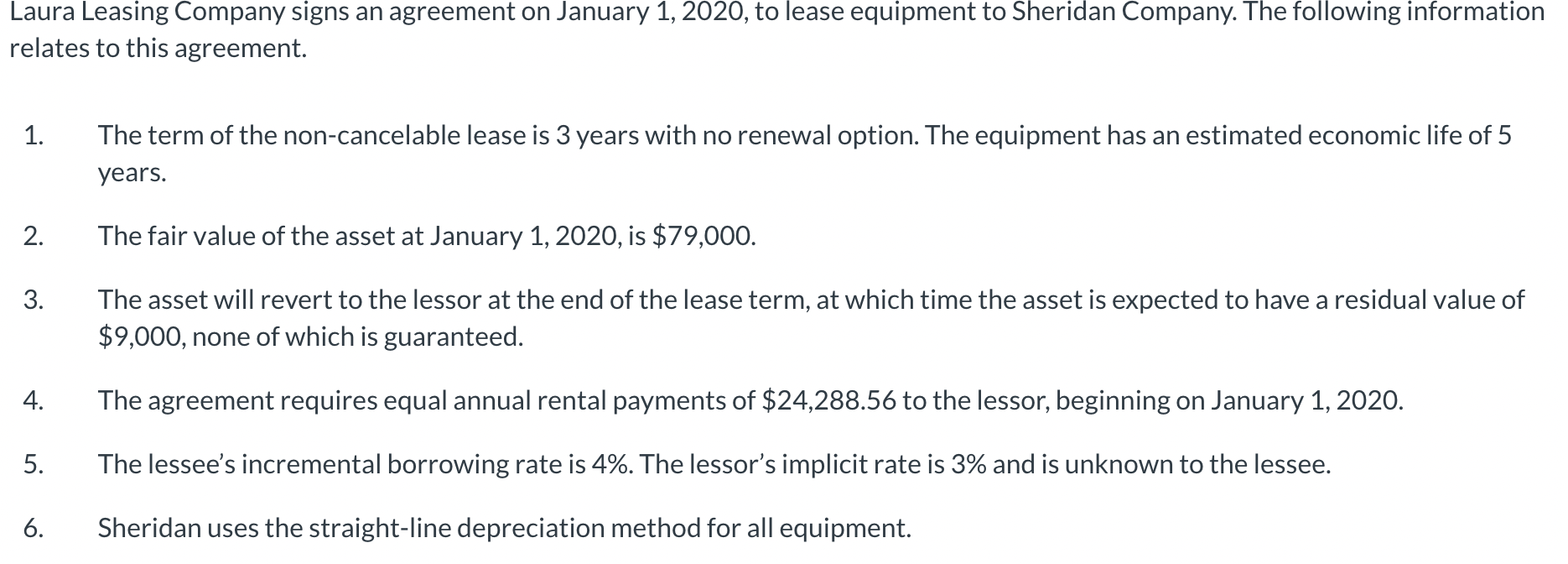 Solved Prepare all of the journal entries for the lessee for | Chegg.com