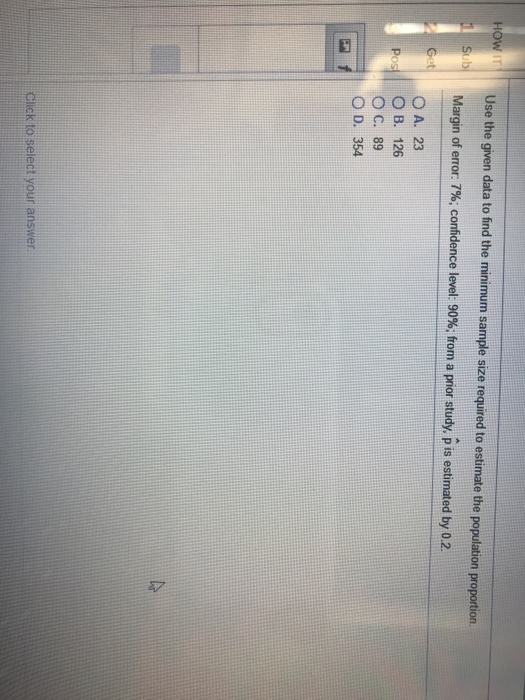 Solved Use the given data to find the minimum sample size | Chegg.com
