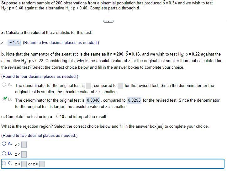 Solved Suppose a random sample of 200 observations from a | Chegg.com