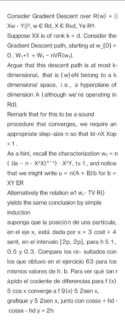 Solved = Consider Gradient Descent over R(w) Xw - Y|12, w € | Chegg.com