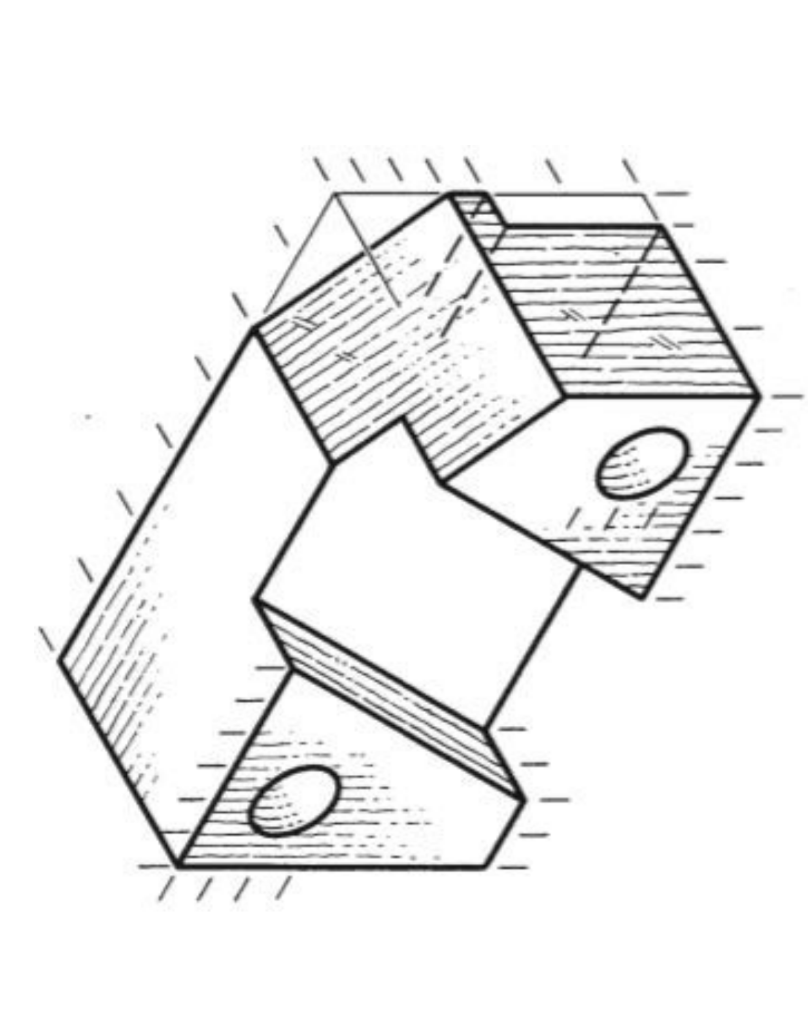 Solved Sketch orthographic views of the following objects on | Chegg.com