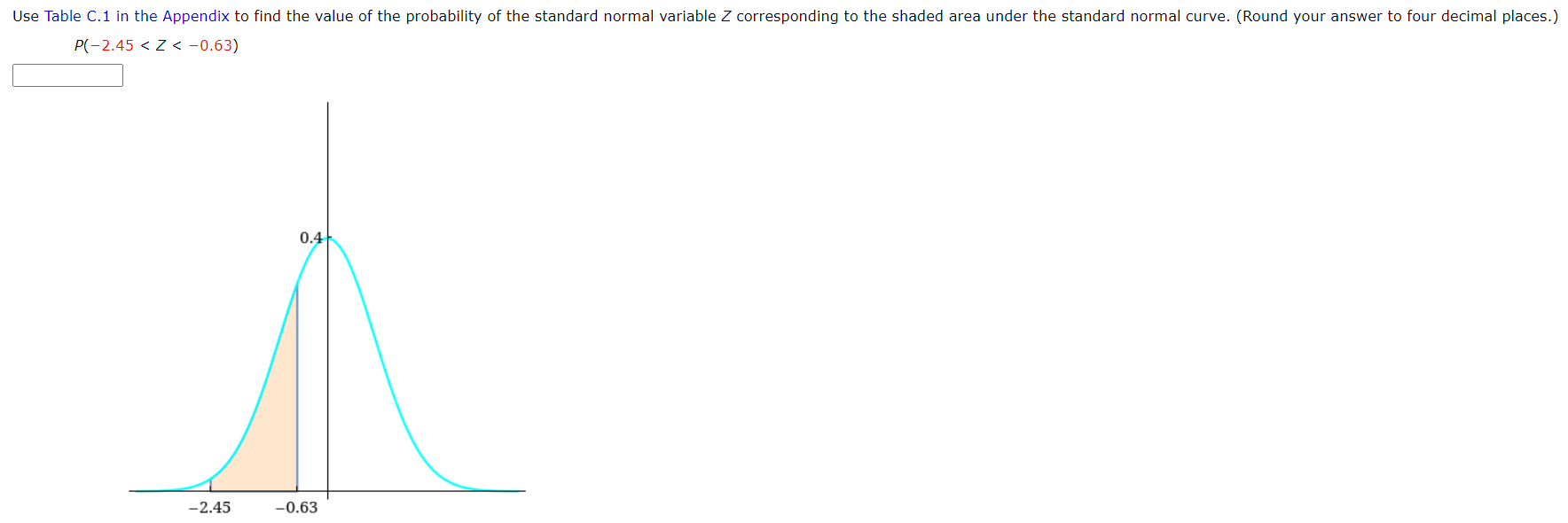 Solved Use Table C.1 in the Appendix to find the value of | Chegg.com