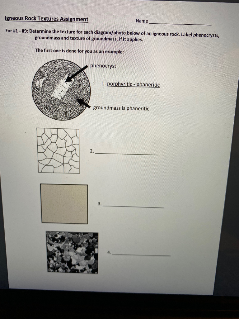 Solved Determine the texture for each diagram/photo below of | Chegg.com
