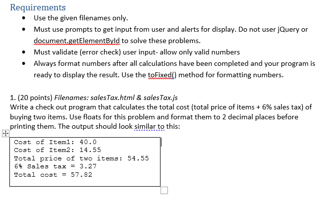 Solved Requirements Use The Given Filenames Only • Must Use 