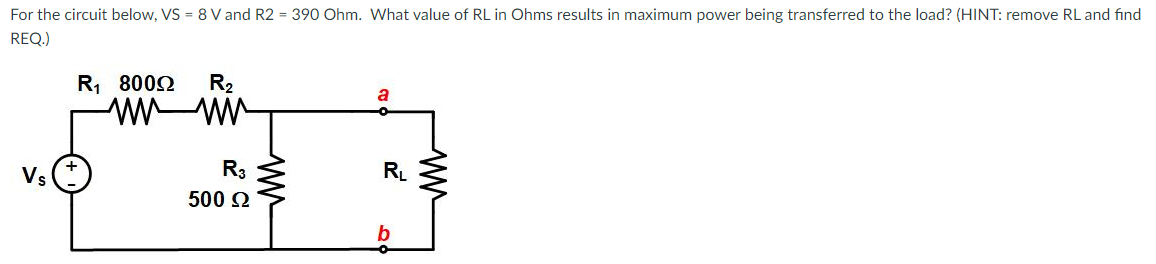 Solved For the circuit below, R3 = 2.9 kOhms. What is the | Chegg.com