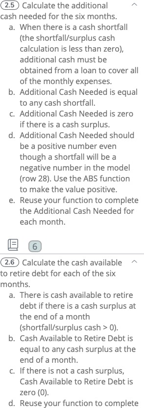 Solved (2.5) Calculate the additional cash needed for the | Chegg.com