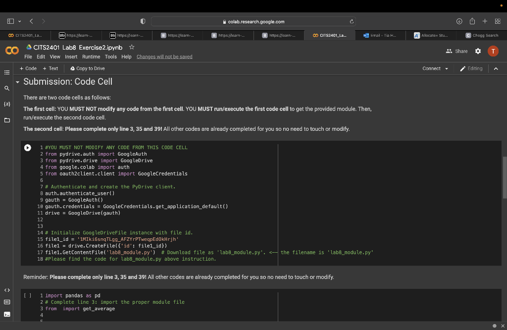 Topic: Modules and Pandas Operations We provide you | Chegg.com