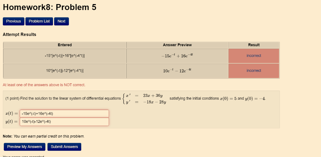 Solved Homework8: Problem 5 Previous Problem List Next | Chegg.com