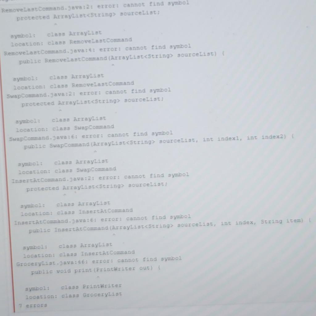 Solved 5.9 LAB: Grocery list editor with undo stack In this | Chegg.com