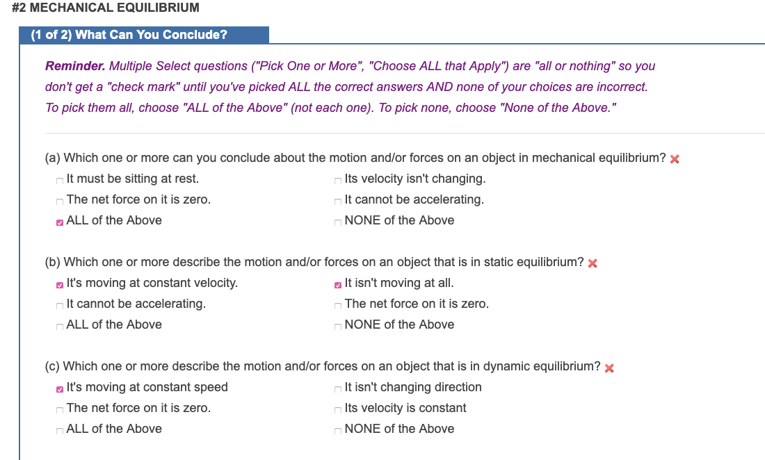 Solved Reminder. Multiple Select questions ("Pick One or | Chegg.com