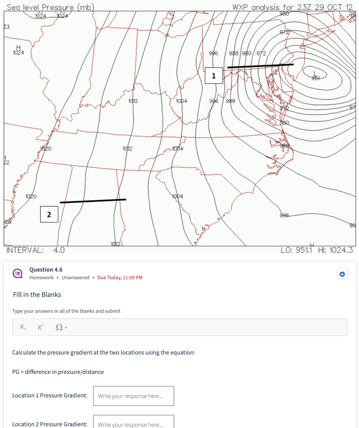 Solved Now examine the map below, this map includes the | Chegg.com