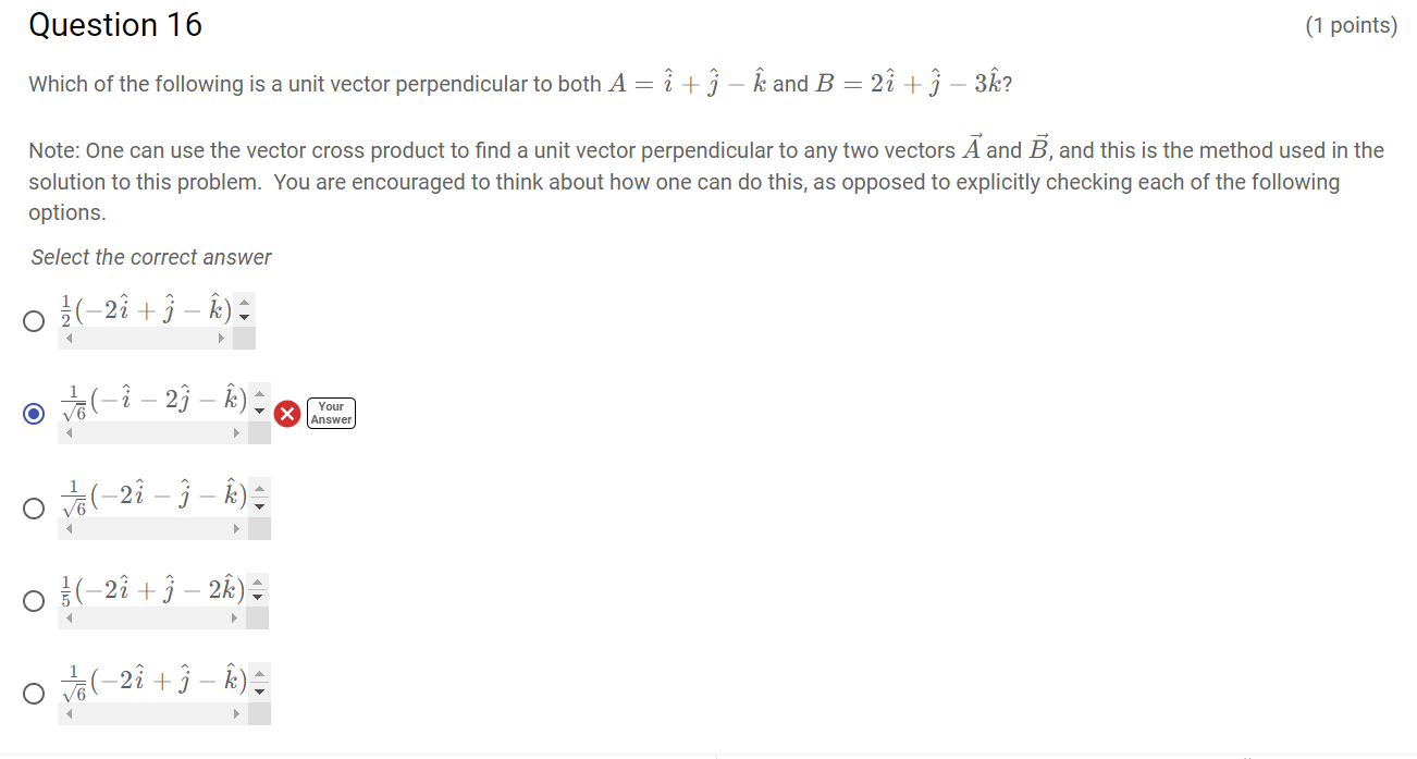 Solved Question 16(1 ﻿points)Which of the following is a | Chegg.com
