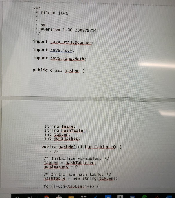 CMPS 390, Data Structures; Program 6 - Hash Table; | Chegg.com