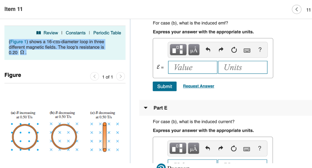 Solved (Figure 1) shows a 16-cm-diameter loop in three | Chegg.com