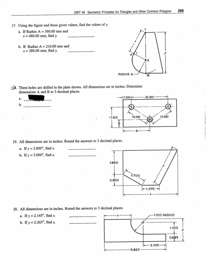 Solved UNIT 48 Geometric Principles for Triangles and Other | Chegg.com