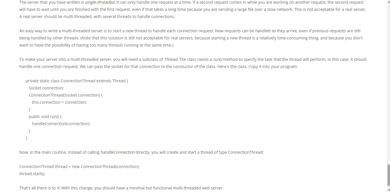 Solved Lab 11: A Web Server The goal of this lab is to write | Chegg.com