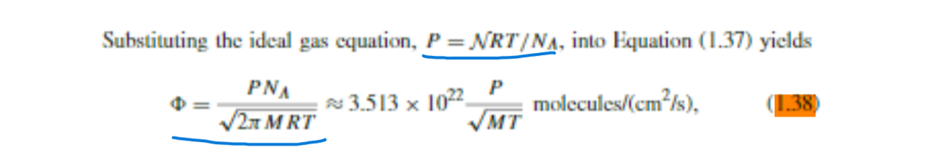 Solved 1.10. Show that the volume of flow of a gas escaping | Chegg.com