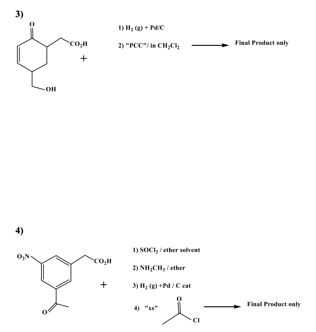 Solved 1) H, (g) + Pd/C CO,H 2) "PCC"/ in CH2Cl2 Final | Chegg.com