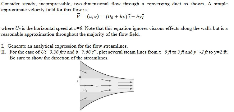 Solved Consider steady, incompressible, two-dimensional flow | Chegg.com
