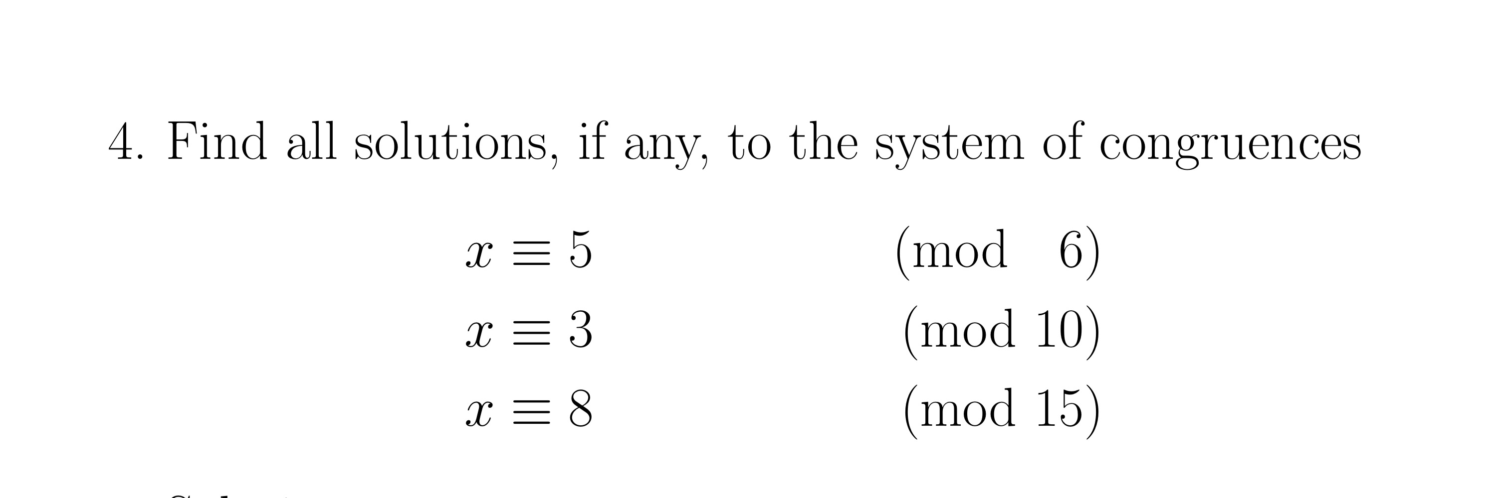 Solved 4. Find all solutions, if any, to the system of | Chegg.com