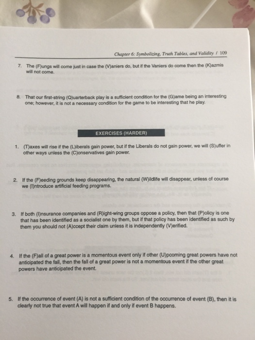 Solved 108 /The Logic Course Workbook Because the same | Chegg.com