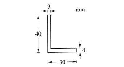 Solved A steel beam with an L-shaped cross section according | Chegg.com