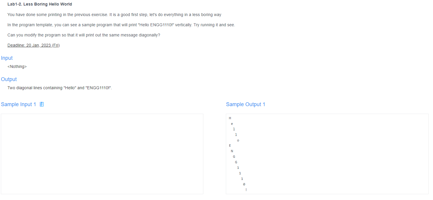 Solved Lab1-2. Less Boring Hello World You have done some | Chegg.com