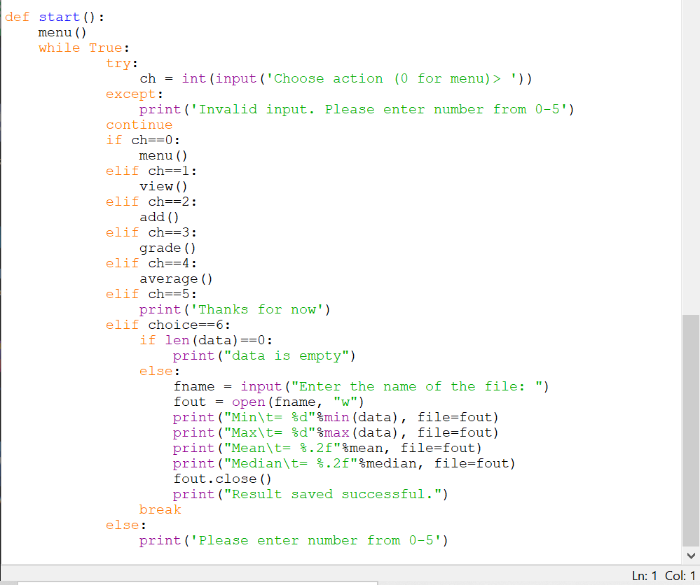 What's wrong with my python 3 program? Why doesn't | Chegg.com