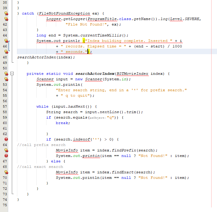 Solved private static void buildactorIndex 0 i final string | Chegg.com