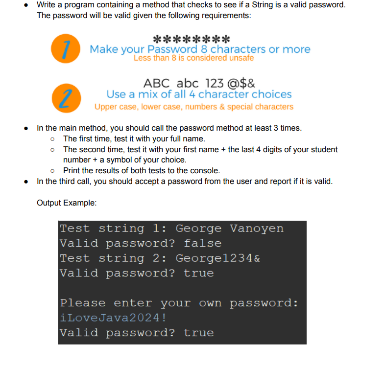 Solved Write a java Write a program containing a method that | Chegg.com