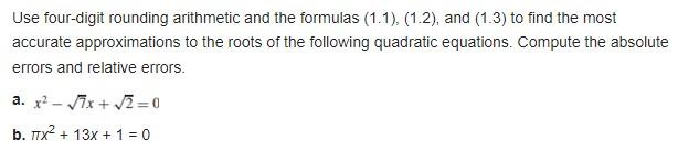 Solved Repeat Exercise 16 using four-digit chopping | Chegg.com