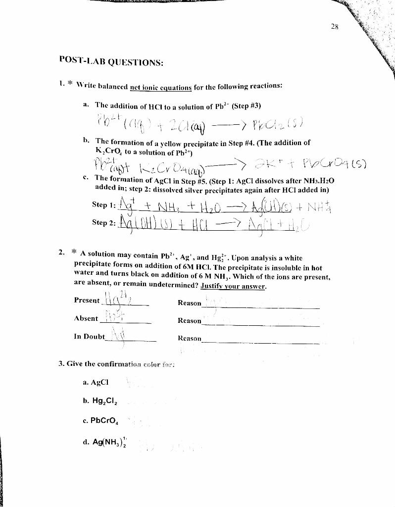 Solved POST-LAB QUESTIONS: Phting) + 2Clai 1. * Write | Chegg.com