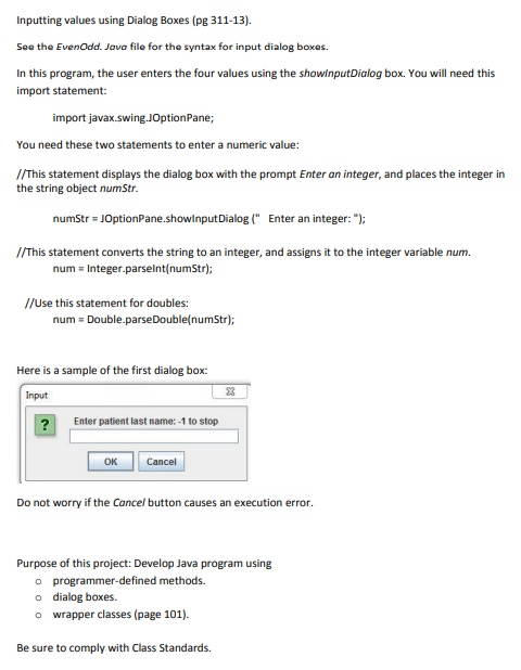 Patient Billing Problem Write a patient billing | Chegg.com