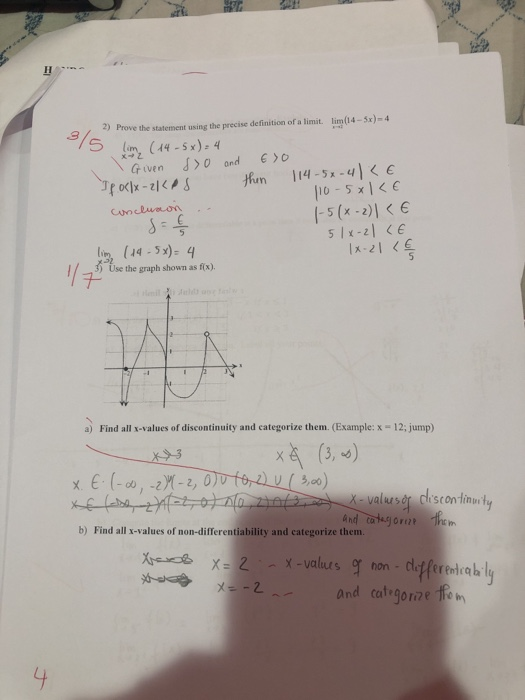 Solved lim(14-5x- 2) Prove the statement using the precise | Chegg.com